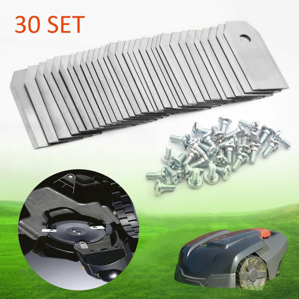 30pcs Durable Titanium Replacement Blades For Automower Robot Gardena ...