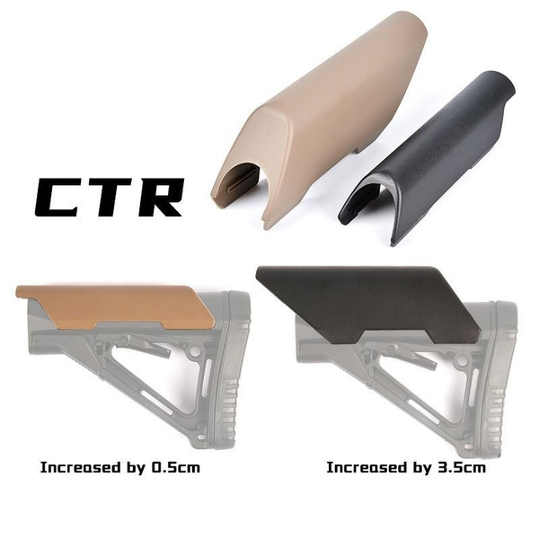 Tactical CTR High/Low Style Cheek Riser AR M4 Stock Military Airsoft ...
