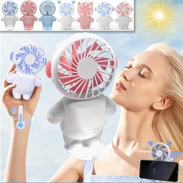 Cute Astronaut Profile Mini Handheld Fan Portable Cute Gift, Hand Held ...