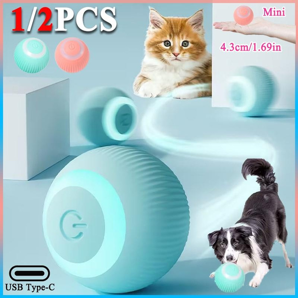 1/2PCS Smart Automatic Rolling Balls Automatic Dog Toys Cat Toys Cat ...