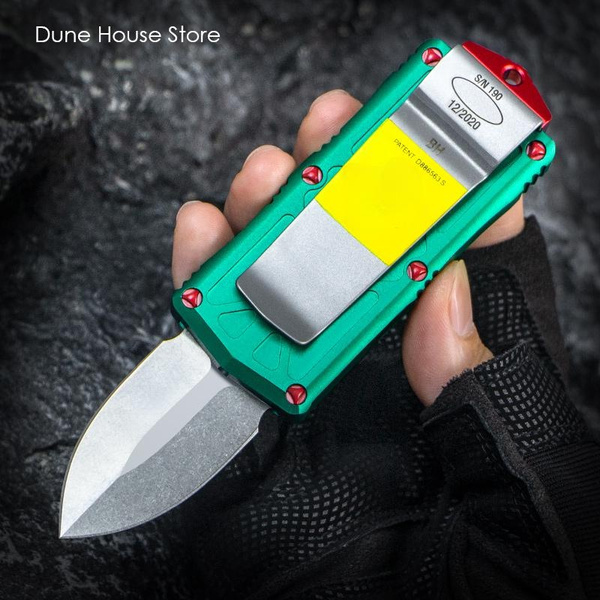EX Series Bounty Hunter Mini Pocketknives Micro OTF Tech Knife D2 Steel ...