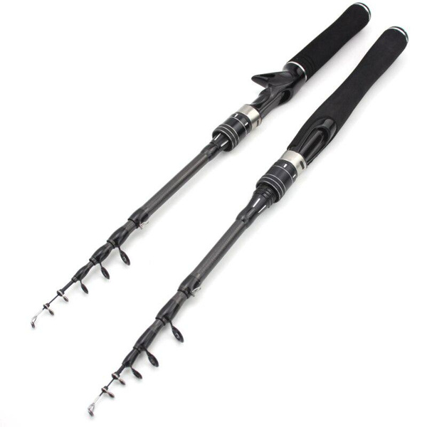 Telescopic Fishing Rod Carbon Fiber Spinning Casting Fishing Pole 1.52m ...