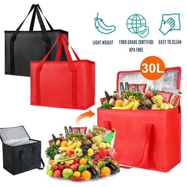 Large-capacity Insulation Lunch Thermal Cooler Bag with Strong Zipper ...
