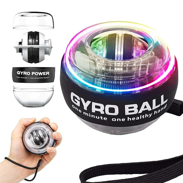 LED Gyroscopic Powerball Autostart Range Gyro Power Wrist Ball Arm Hand ...