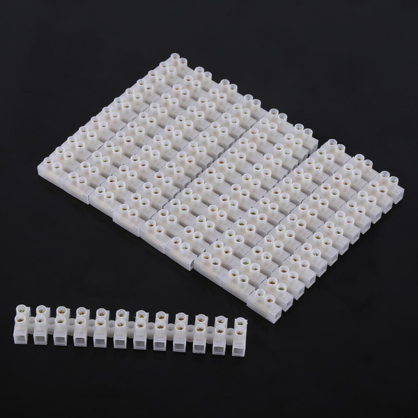 Changable Dual Row 12-Terminal Strip Block Screw Terminal Blocks ...