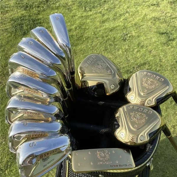 Katana Sword Izu Royal Carbon Man Japan Spec Driver Fairway Woods Irons ...