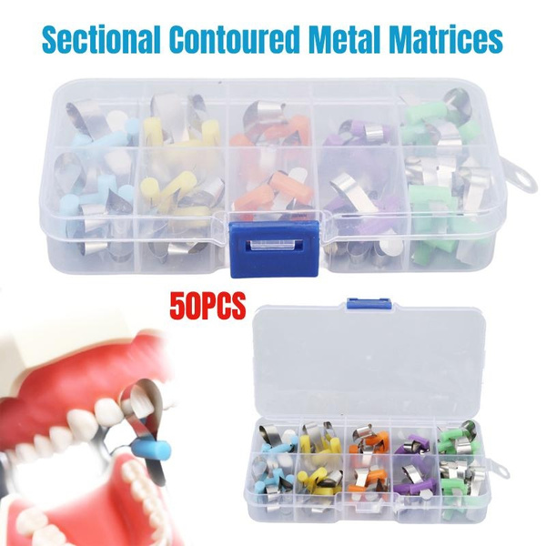50 Teile/schachtel Zahnmedizin Metall Bands Retainerless Auto Mit ...