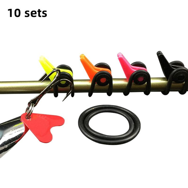 10 sets/bag hook fishing rod bait hanger rock hook fishing rod hook ...