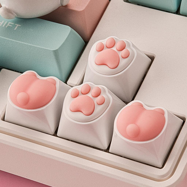 Custom Keycaps Set Personality Cat Paw Keycaps for MX Structure ...