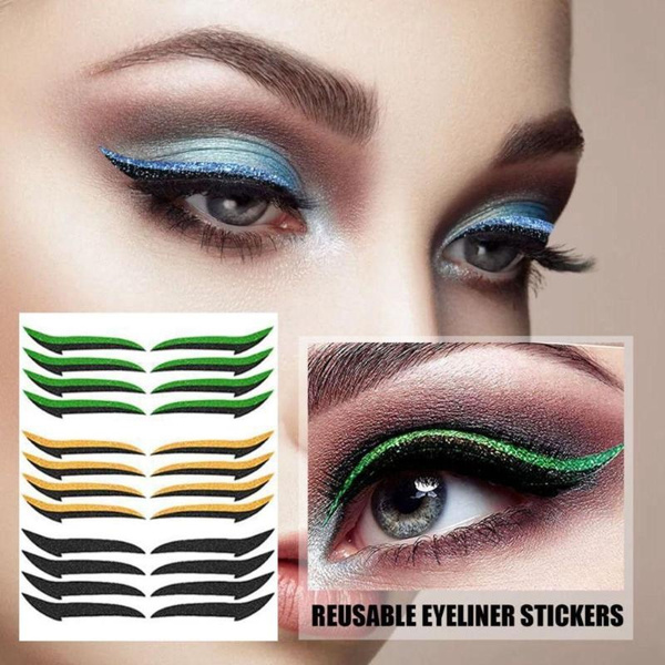 Glitter Eyeliner Sticker Double Eyelid Line Stickers Eye Makeup Tool ...