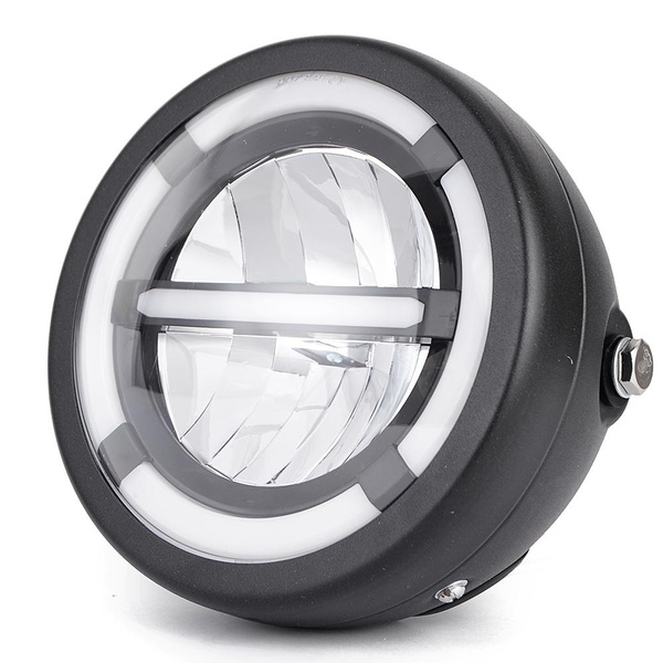 6.5 inch Cafe Racer Motorcycle Led Headlight Universal Round Head Light ...