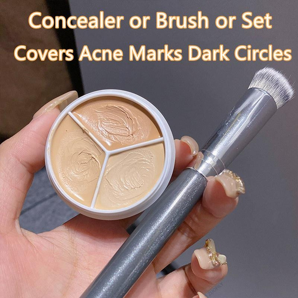3-Color Concealer Palette Moisturize Long Lasting Cover Dark Circles ...