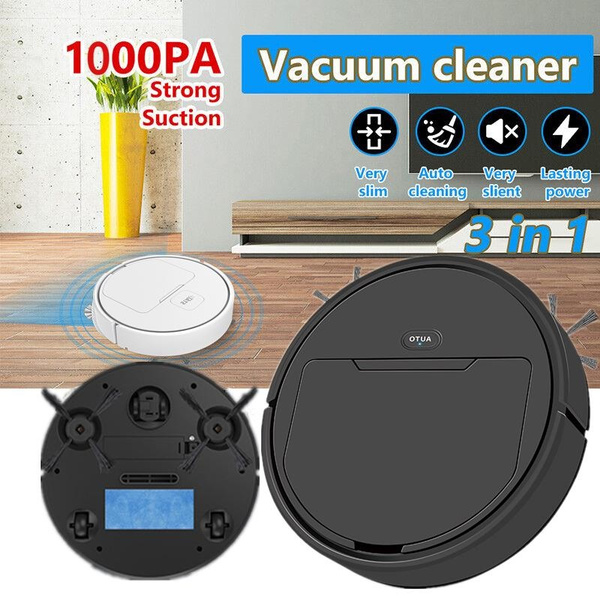 Automatic 3-in-1 Smart Robot Vacuum Cleaner USB Charging Sweeping Robot ...