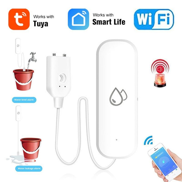 Battery Powered Tuya WiFi Water Leak Sensor, Water Leak Detector,Water ... Battery Powered Tuya WiFi Water Leak Sensor, Water Leak Detector,Water ...