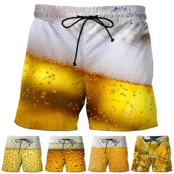 Men's Summer Fashion Beer 3d Printing Personality Funny Shorts | Wish