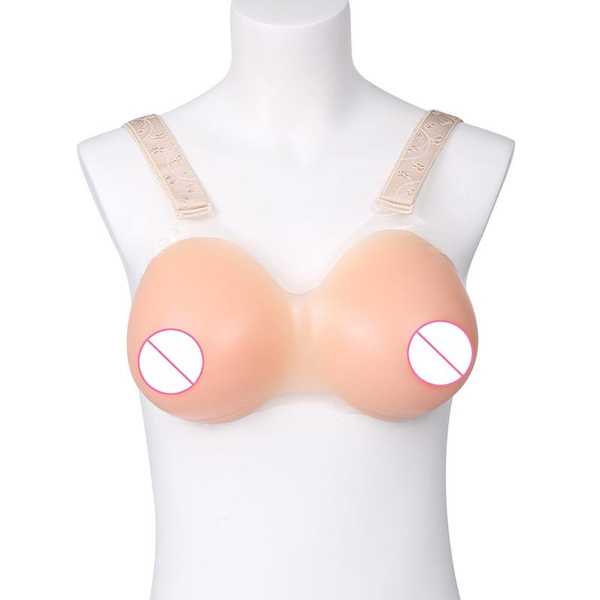 Round Shaped Fake Breasts with Shoulder Strap Fake Breasts Bra Cross ...