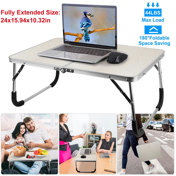 Foldable Laptop Table Notebook Bed Desk Breakfast Reading Writing Lap ...