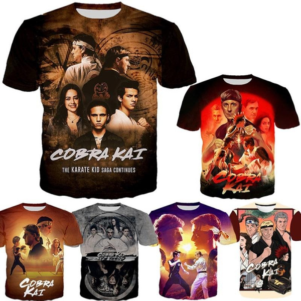 2023 Hot TV Cobra Kai 3D Print T-shirt Men Women Fashion Casual Harajuku Style T Shirts Unisex ...