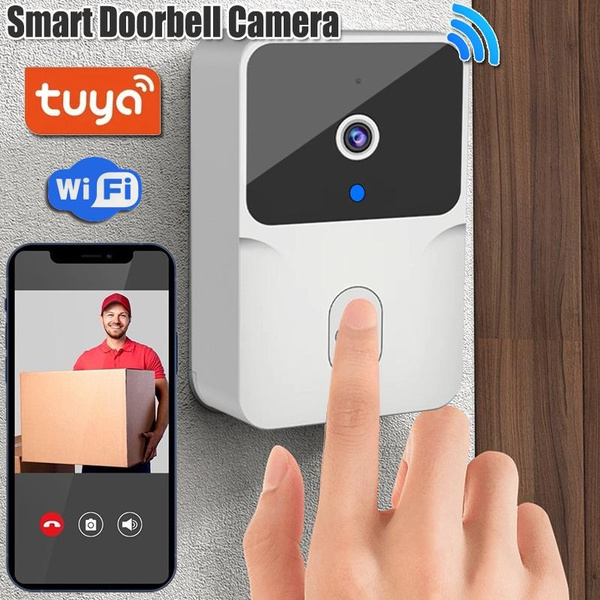 Tuya WiFi Video Doorbell Wireless Doorbell Real Time Visual Intercom ...