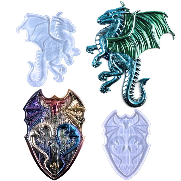 3D Large Flying Dragon Silicone Molds,Epoxy Mold for Resin Casting,DIY ...