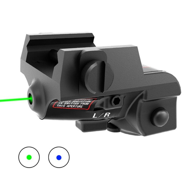 Tactical Pistol Rechargeable Green/Blue Laser Sight Fit With 20mm Rail ...