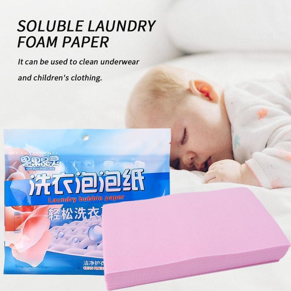 30 Pieces/pack Laundry Tablets Strong Laundry Detergent Sheet Underwear ...