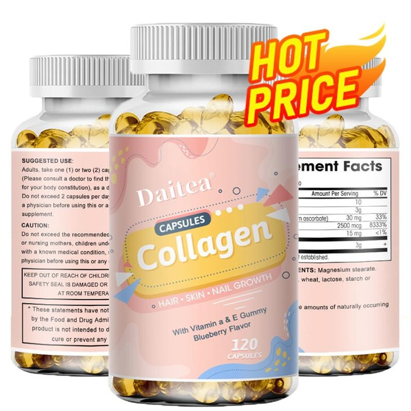 Collagen L-glutathione whitening skin care anti aging vitamin fruity ...