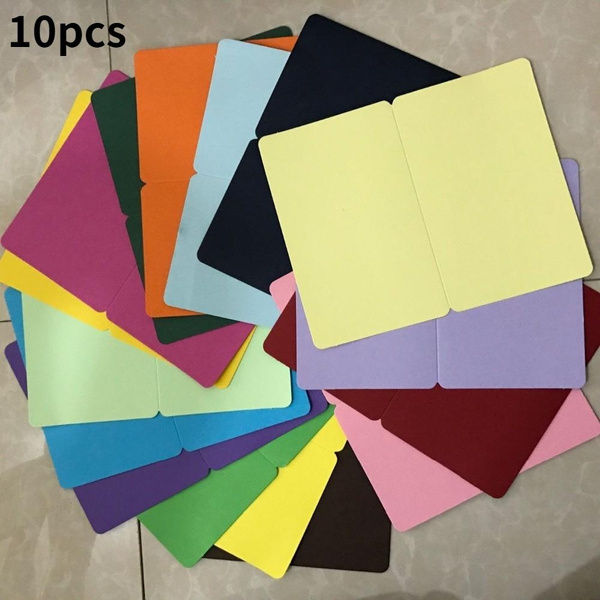 10pc/pack DIY Blank Fold Cards Hand Drawn Doodle Cards Paper Cards ...
