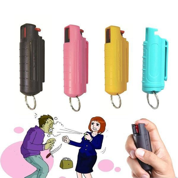 20 Ml EDC Reusable Pepper Spray Emergency Spray Housing with Key Ring ...