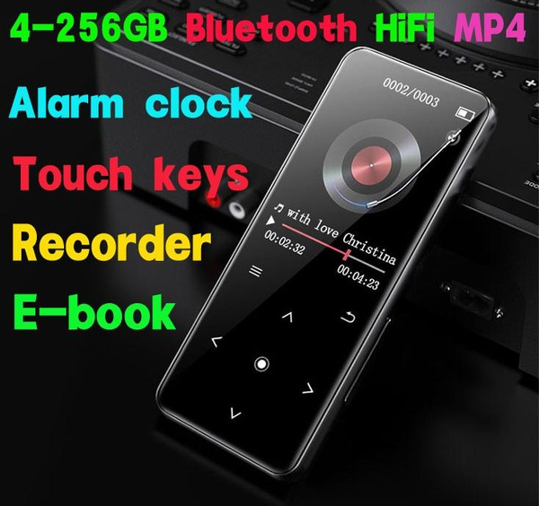 4GB-256GB Metal Bluetooth Touch key MP3 MP4 Music Player Video Sport MP4 Flash HIFI Lossess Slim ...