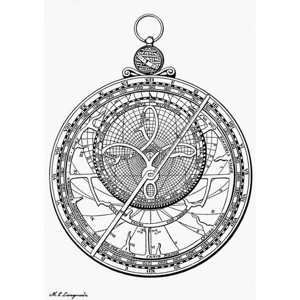 Astrolabe 1574 Nhumphrey Cole S Astrolabe 1574 Showing Alidade Or