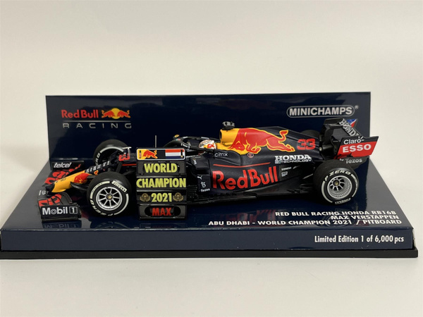 Max Verstappen Red Bull Racing Honda RB16B Abu Dhabi World Champion ...