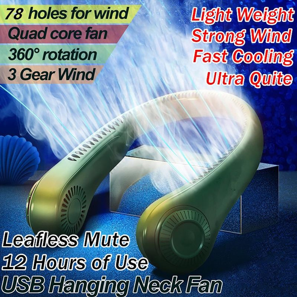 Best Portable Neck Fan 2023, Hands Free Bladeless Fan, Cooling Personal ...