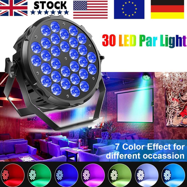 180W 30 LEDS Stage Par Can Lights Cast Aluminum Built-in Fan DMX RGBW 4 ...