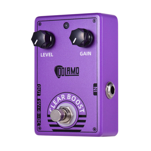 Dolamo D-6 Clear Boost Guitar Effect Pedal Purple Guitar Pedal Boost ...
