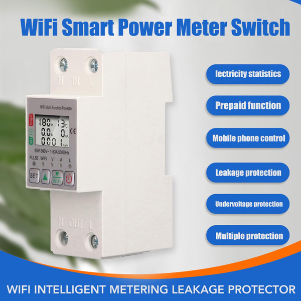 NEWEST WiFi Smart Power Meter Switch For TuyaEnergy Circuit Breaker ...