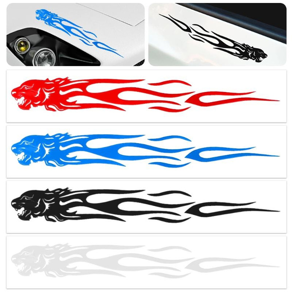 Car Sticker Decals Tiger Flame Totem Car Decals Stickers Motorcycles ...
