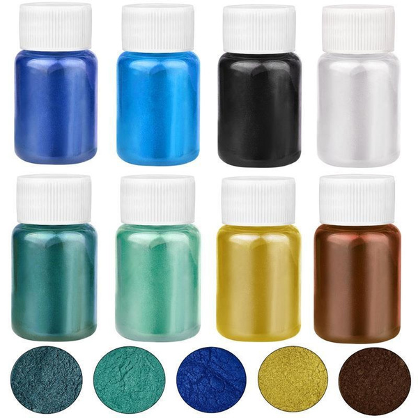 4 Colors/Sets Pearl Powder Epoxy Resin Pigment Filler Colorant Dye DIY ...
