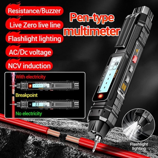 Digital Multimeter Pen Type Meter 4000 Counts With Non Contact AC/DC ...