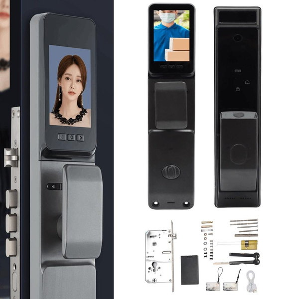 Smart Wifi Door Lock 3D Face Recognition Fingerprint Card Password ...
