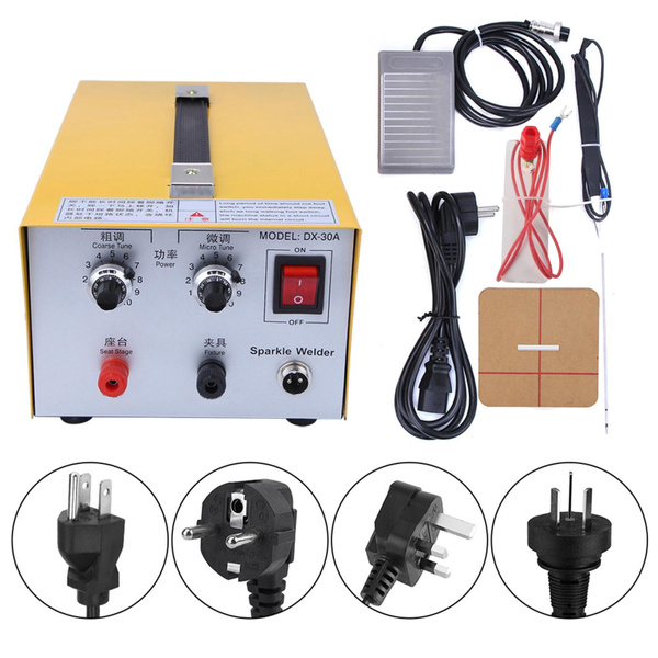 30A Spot Welding Machine Foot Pedal Control DIY Gold Silver Spot Welder ...