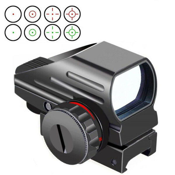 Tactical 4 Reticles Collimator Holographic Green Red Dot Scope Sight ...