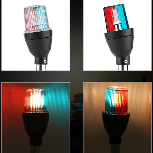 Marine Anchor Light, Boat Yacht Signal Light Fold Down Stern Anchor LED ...