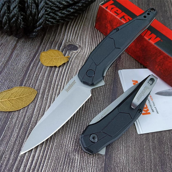 NEW Kershaw 1395 Lightyear Assisted Flipper Knife 3.125" Bead Blasted ...