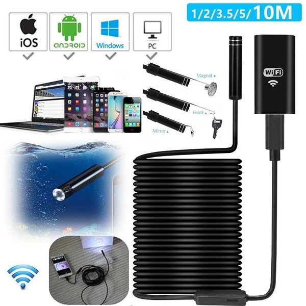 High Quality Wireless Waterproof Endoscope WiFi Borescope Inspection ...