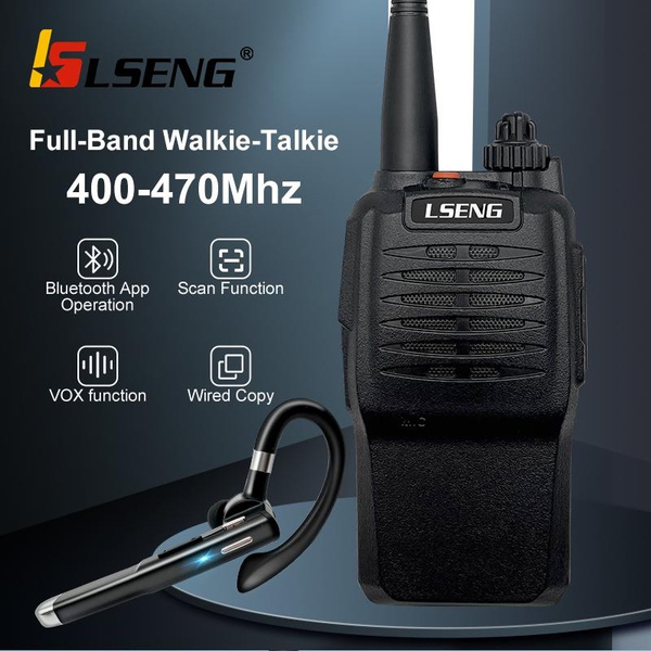 LSENG Walkie Talkie Full Band FM Radio 5w 400~470mhz Long Standby with ...