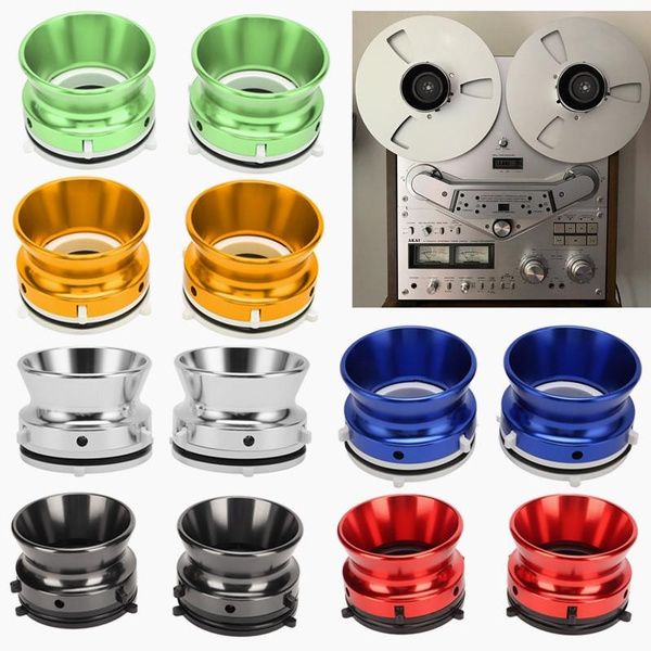 1Pair Nab Hub Adapter, 10 Inch Aluminum Alloy Reel to Reel Tape Nab Hub ...