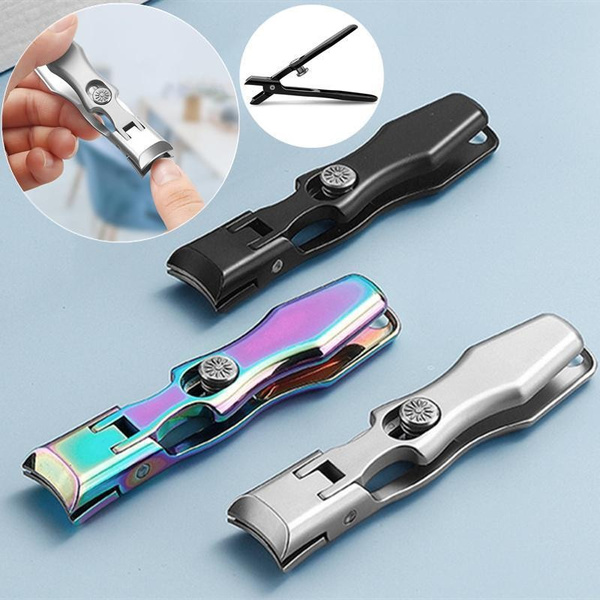 Portable Ultra Sharp Nail Fingernail Clipper Steel Wide Jaw Opening ...