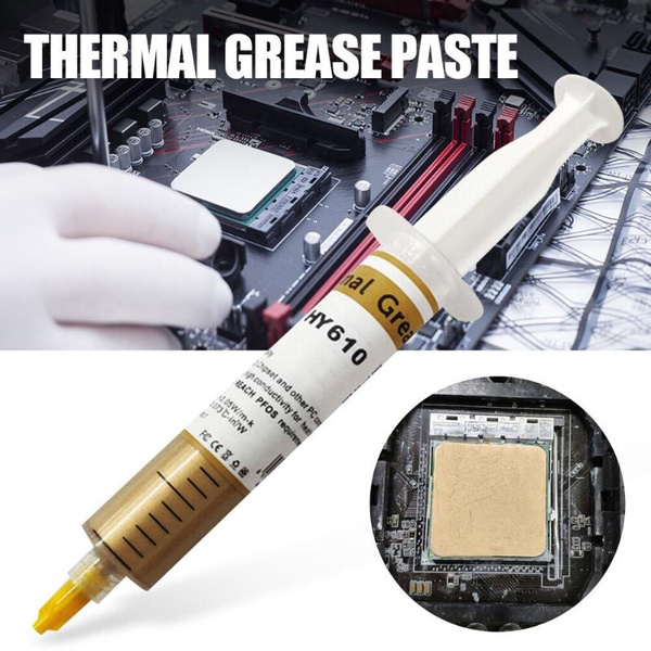 1/5pcs Thermal Grease Paste HY610 Gold 30g Syringe for CPU Heat ...