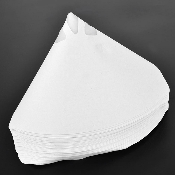 (50pcs)100 Mesh Lacquered Paper Funnel Paint Filter Strainer Conical ...